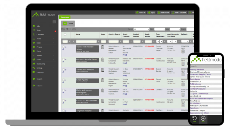 Fieldmotion Mobile-First Job Management Software - Telematics and ...