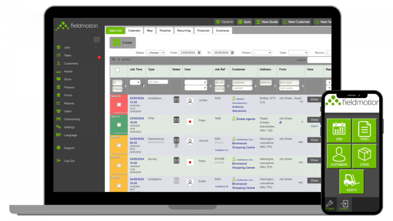 Fieldmotion Mobile-First Job Management Software - Telematics and ...
